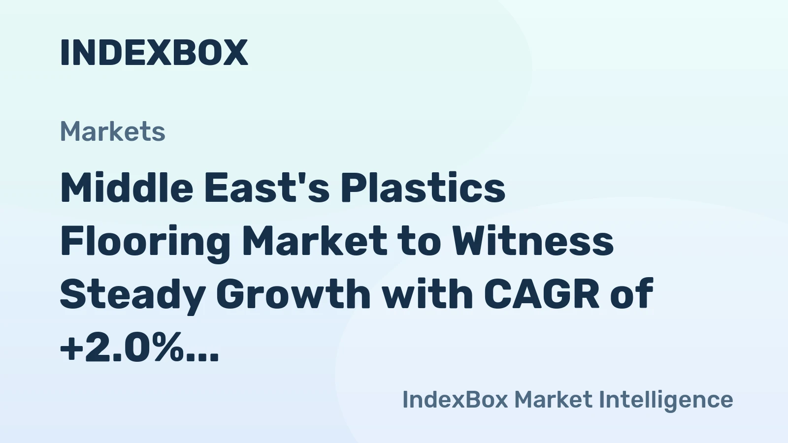 Middle East's Plastics Flooring Market to Witness Steady Growth with CAGR of +2.0%