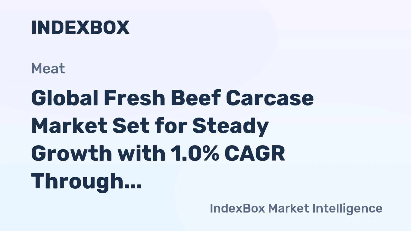 Global Fresh Beef Carcase Market Set for Steady Growth with 1.0% CAGR Through 2035