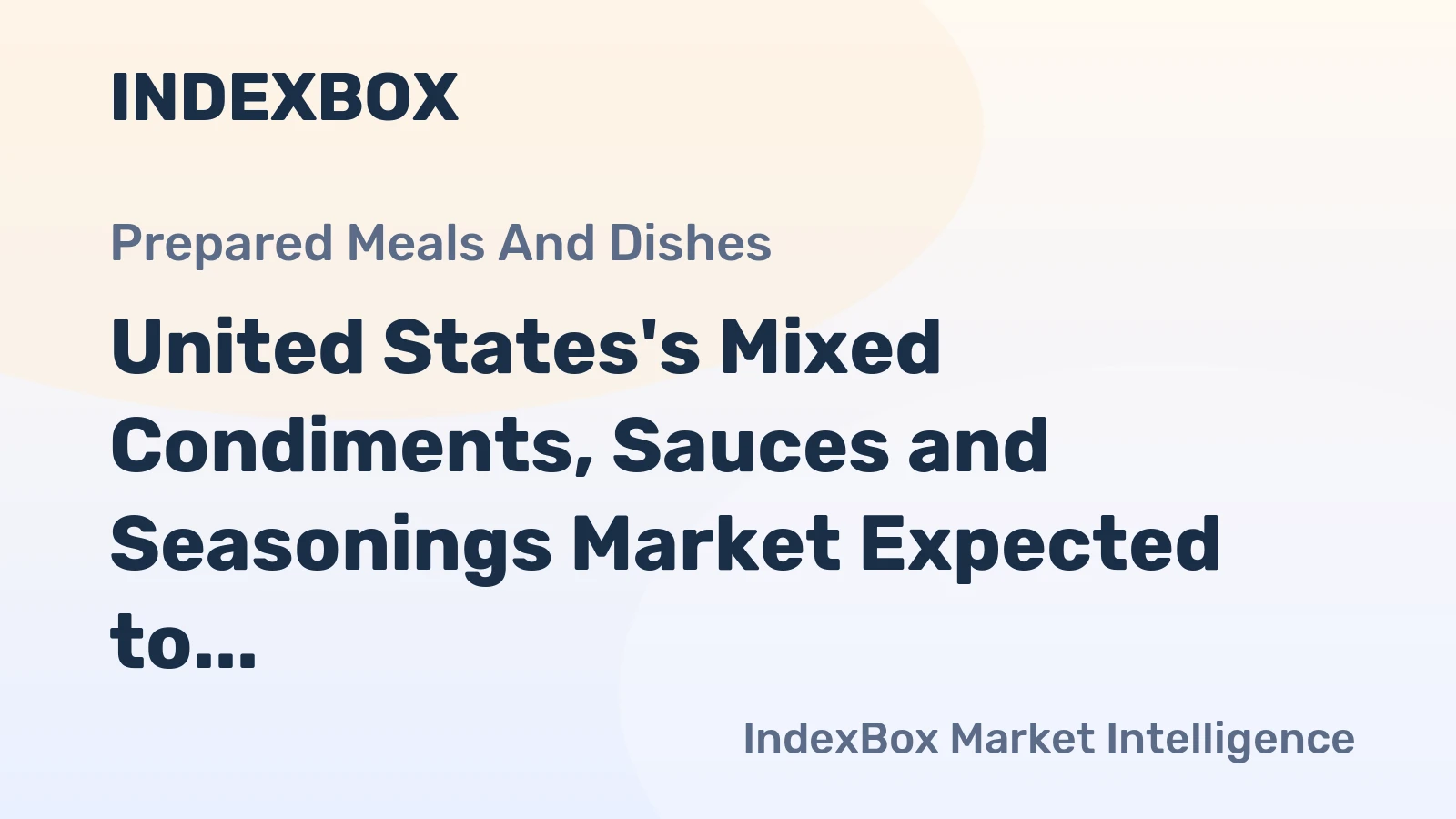 United States's Mixed Condiments, Sauces and Seasonings Market Expected to Reach 3.3M Tons by 2035, Valued at $11.6B