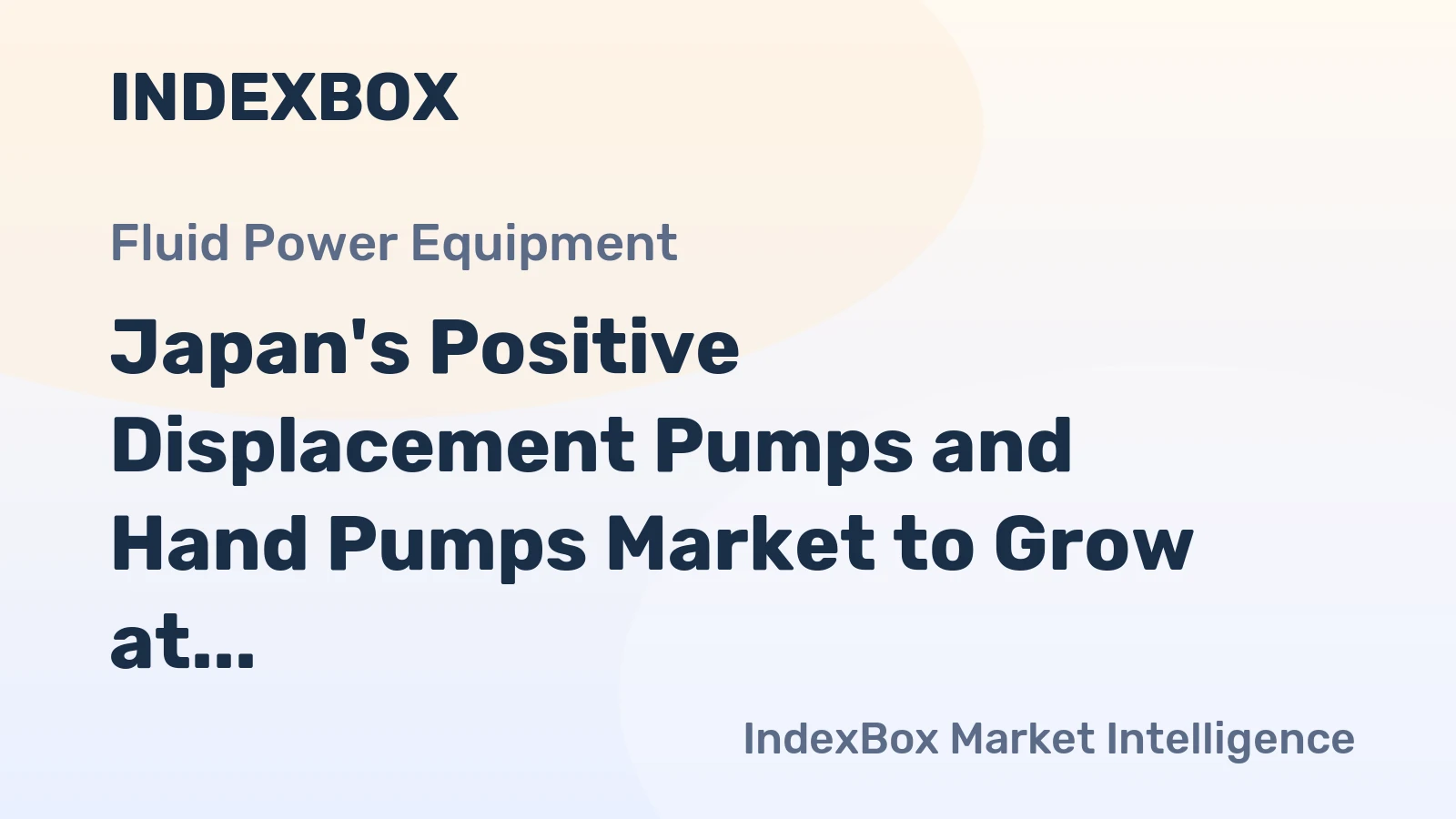 Japan's Positive Displacement Pumps and Hand Pumps Market to Grow at 1.5% CAGR until 2035