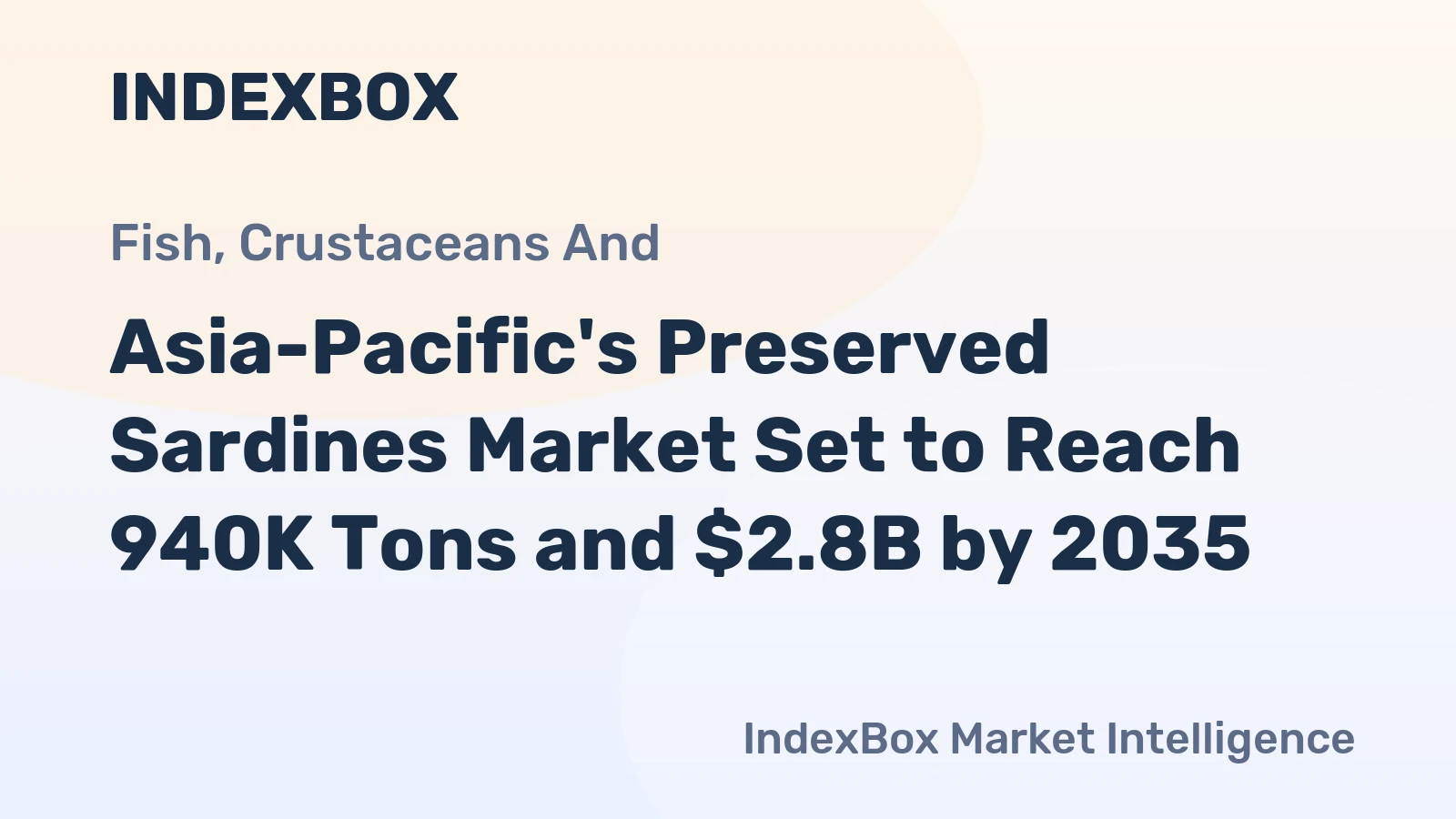 Asia-Pacific's Preserved Sardines Market Set to Reach 940K Tons and $2.8B by 2035