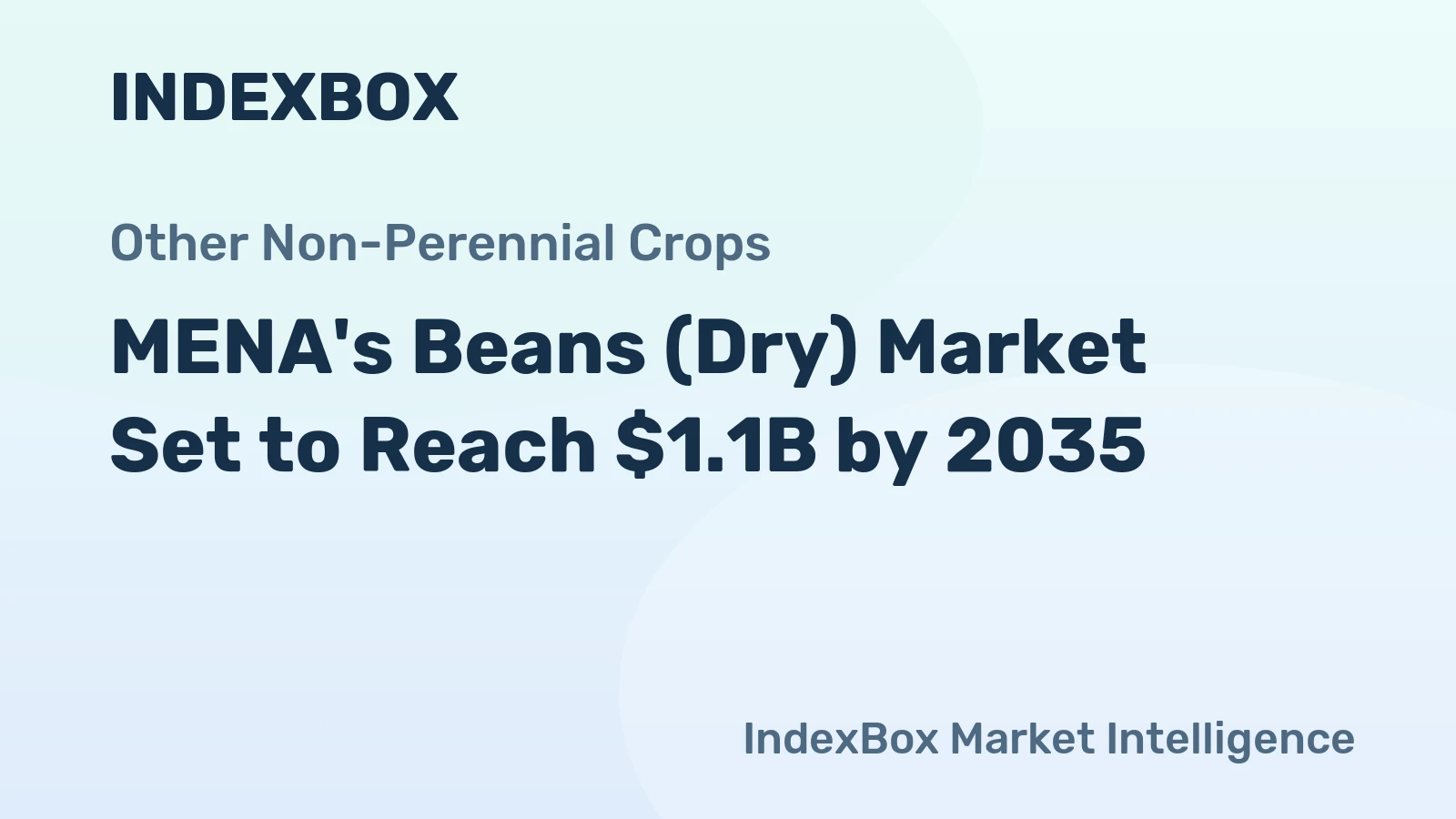 MENA's Beans (Dry) Market Set to Reach $1.1B by 2035