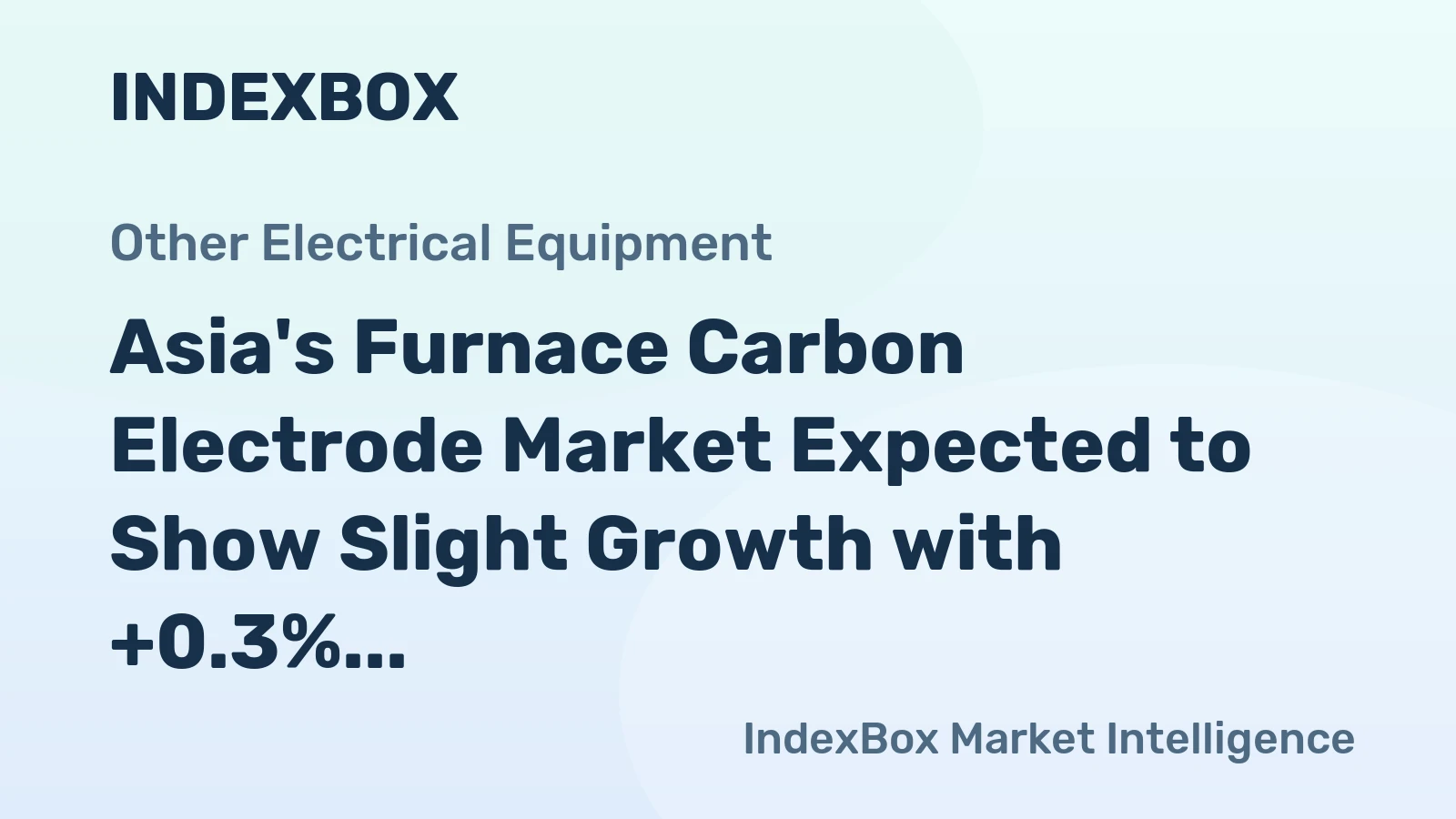 Asia's Furnace Carbon Electrode Market Expected to Show Slight Growth with +0.3% CAGR by 2035