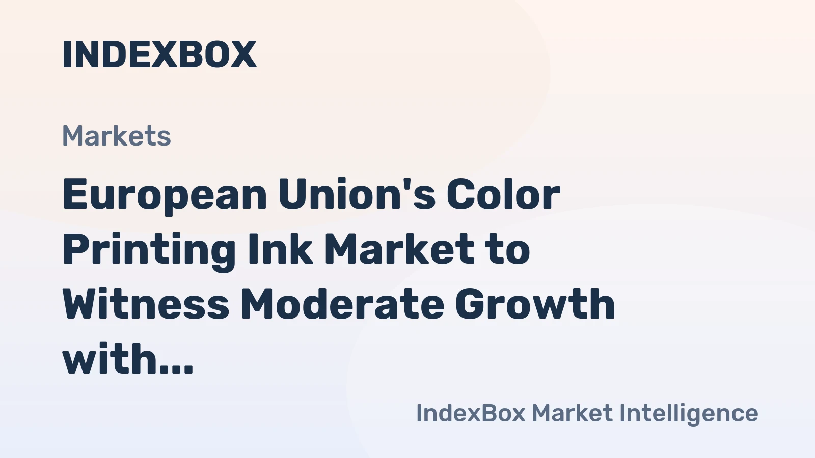 European Union's Color Printing Ink Market to Witness Moderate Growth with +1.3% CAGR from 2024 to 2035