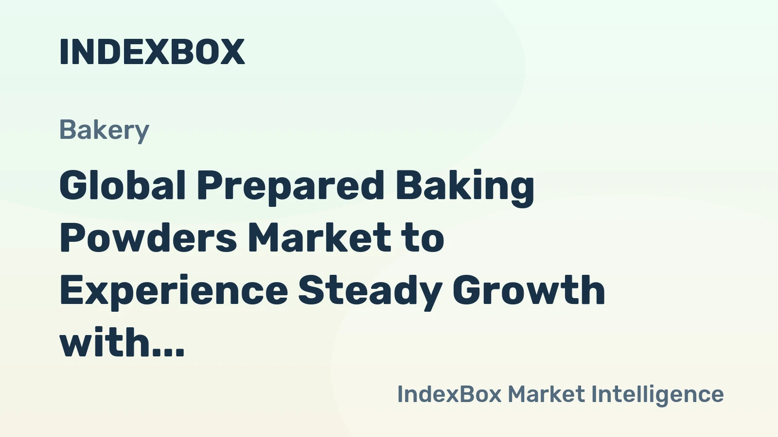 Global Prepared Baking Powders Market to Experience Steady Growth with a CAGR of +1.8% to Reach $1.7B by 2035