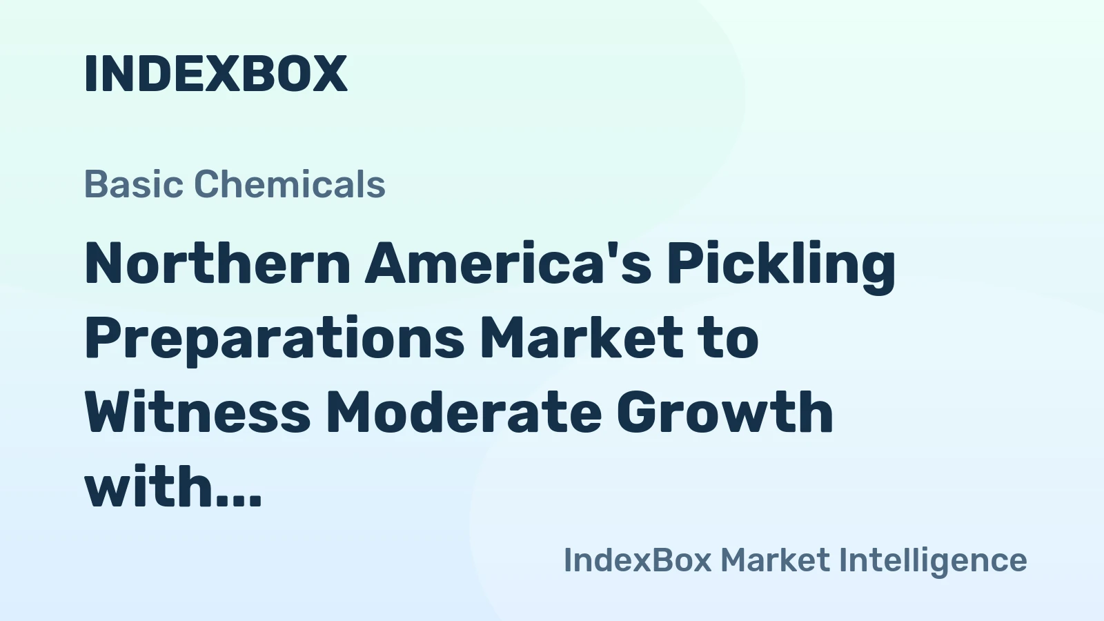 Northern America's Pickling Preparations Market to Witness Moderate Growth with CAGR of +2.2% by 2035