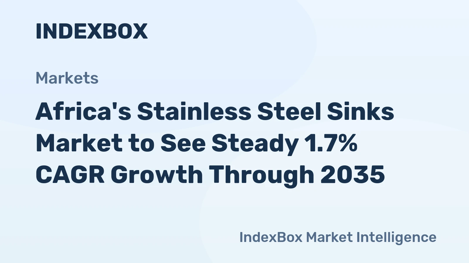 Africa's Stainless Steel Sinks Market to See Steady 1.7% CAGR Growth Through 2035