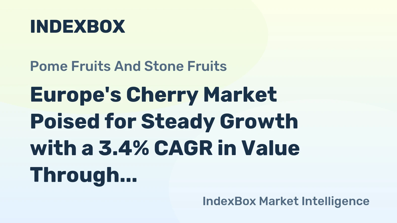 Europe's Cherry Market Poised for Steady Growth with a 3.4% CAGR in Value Through 2035