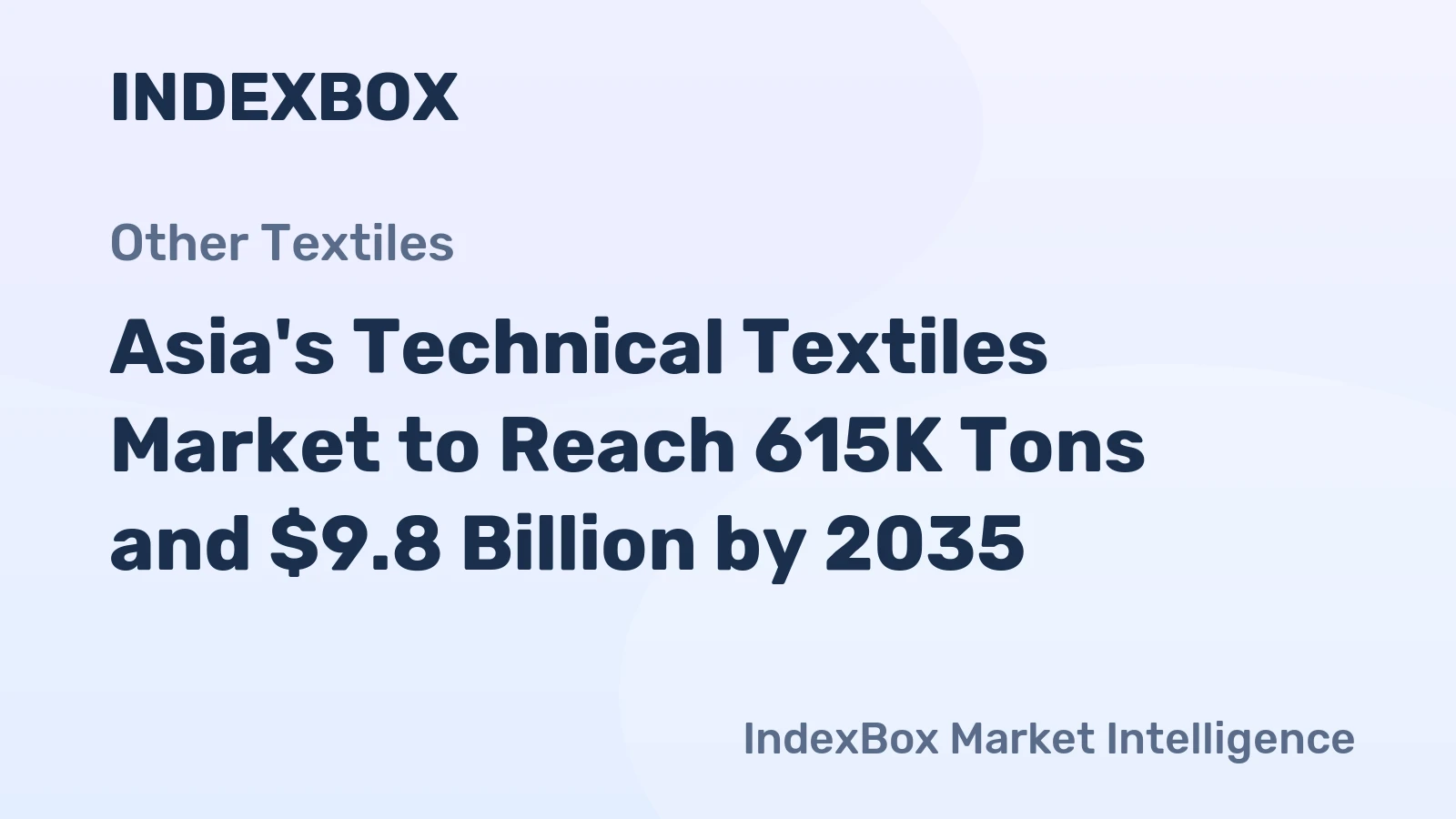 Asia's Technical Textiles Market to Reach 615K Tons and $9.8 Billion by 2035