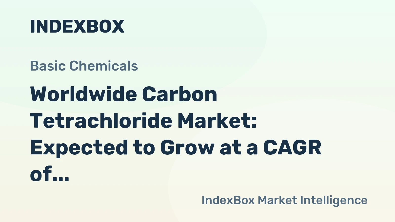Worldwide Carbon Tetrachloride Market: Expected to Grow at a CAGR of +0.7% from 2024 to 2035