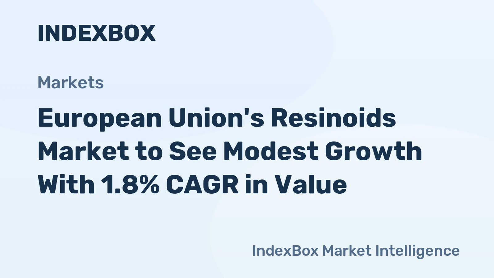 European Union's Resinoids Market to See Modest Growth With 1.8% CAGR in Value