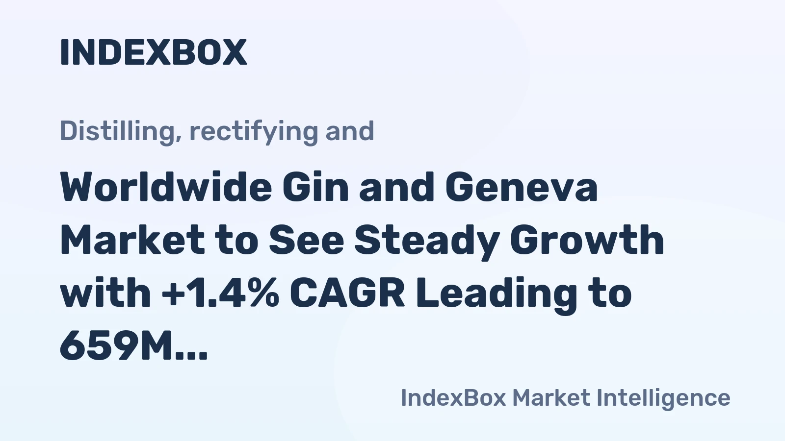 Worldwide Gin and Geneva Market to See Steady Growth with +1.4% CAGR Leading to 659M Litres by 2035
