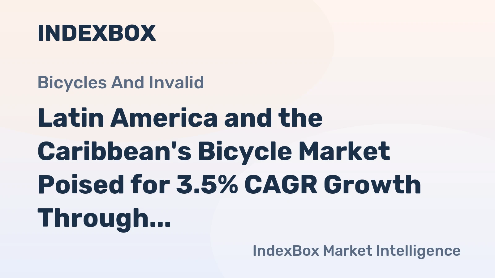Latin America and the Caribbean's Bicycle Market Poised for 3.5% CAGR Growth Through 2035