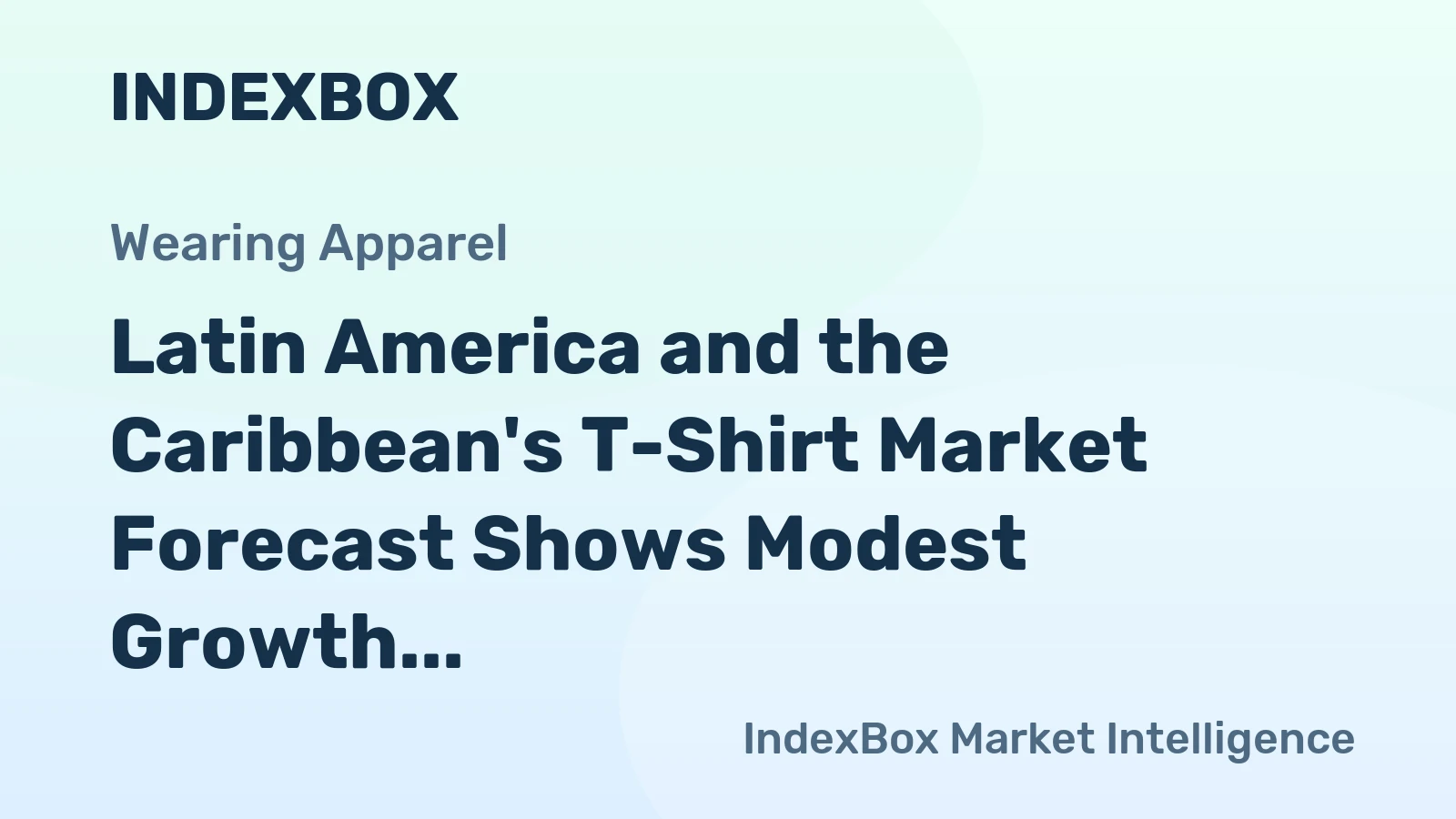 Latin America and the Caribbean's T-Shirt Market Forecast Shows Modest Growth with a +1.2% CAGR in Value