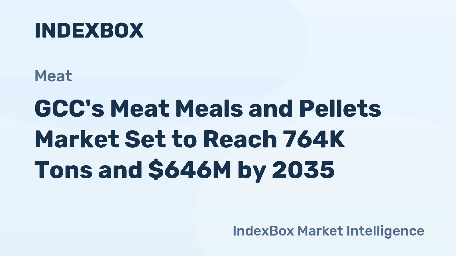 GCC's Meat Meals and Pellets Market Set to Reach 764K Tons and $646M by 2035