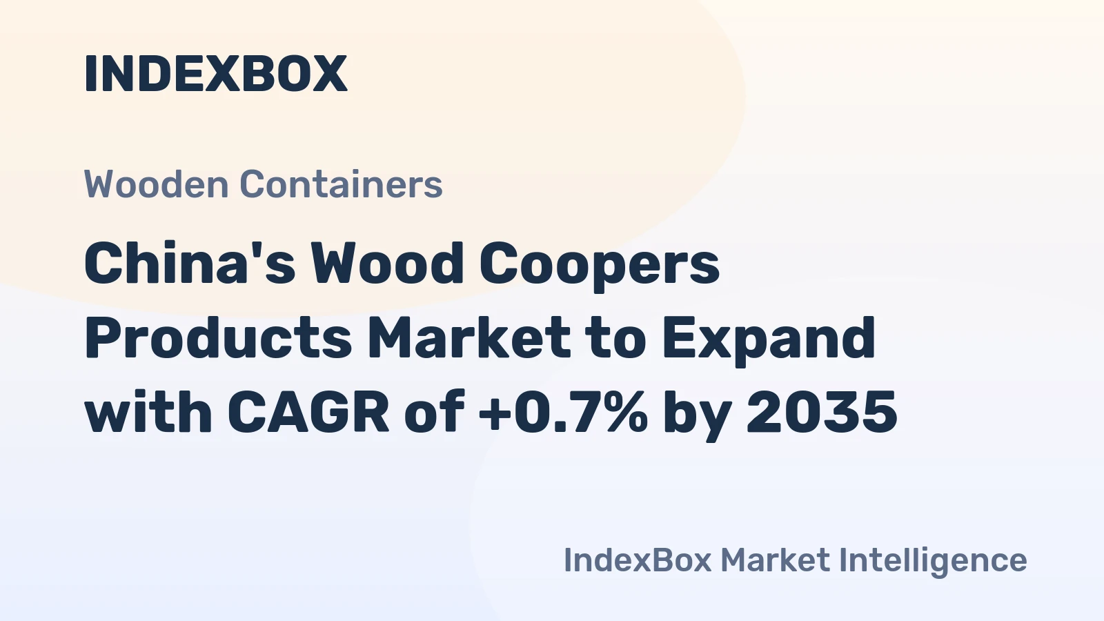 China's Wood Coopers Products Market to Expand with CAGR of +0.7% by 2035