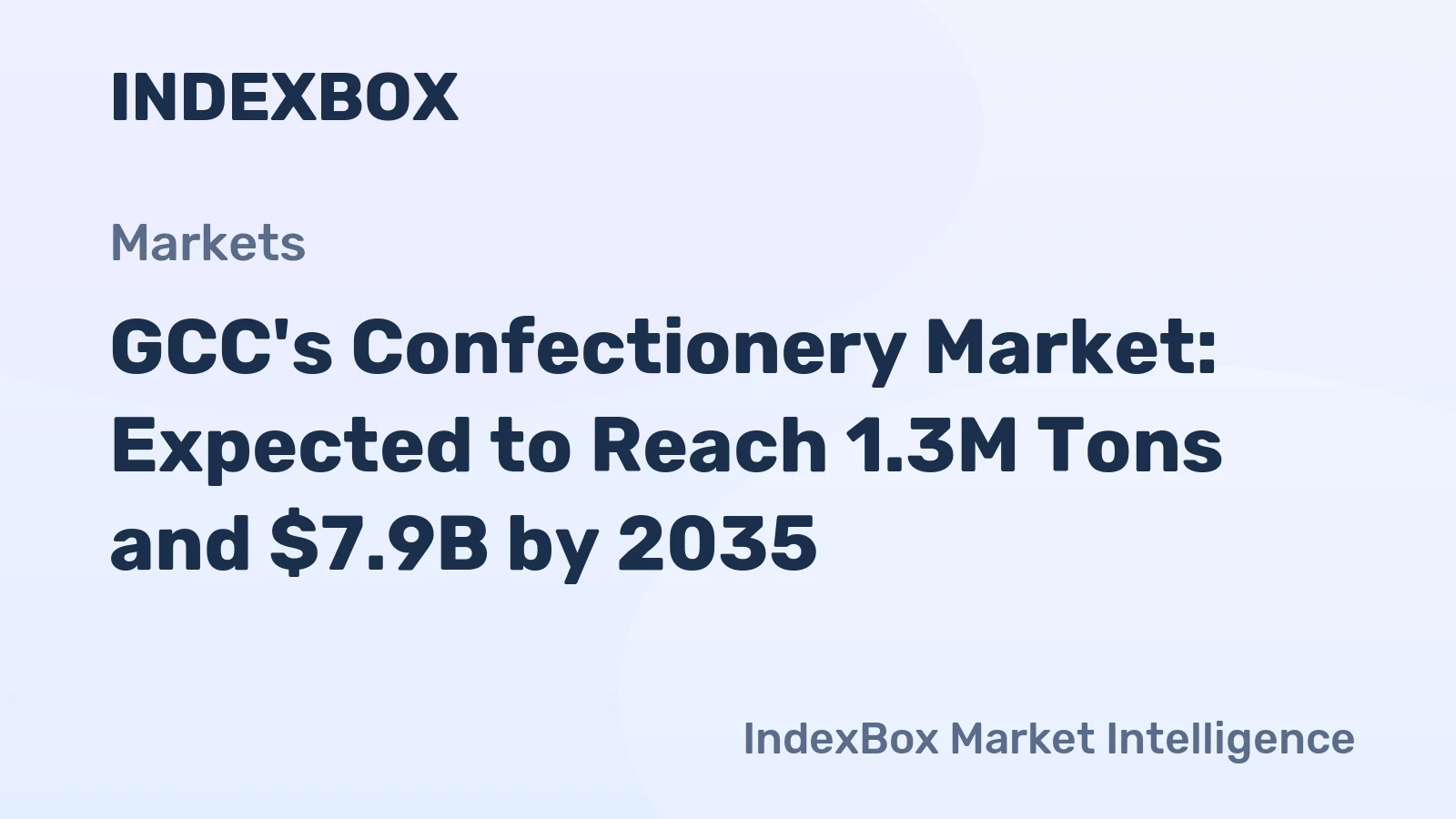 GCC's Confectionery Market: Expected to Reach 1.3M Tons and $7.9B by 2035