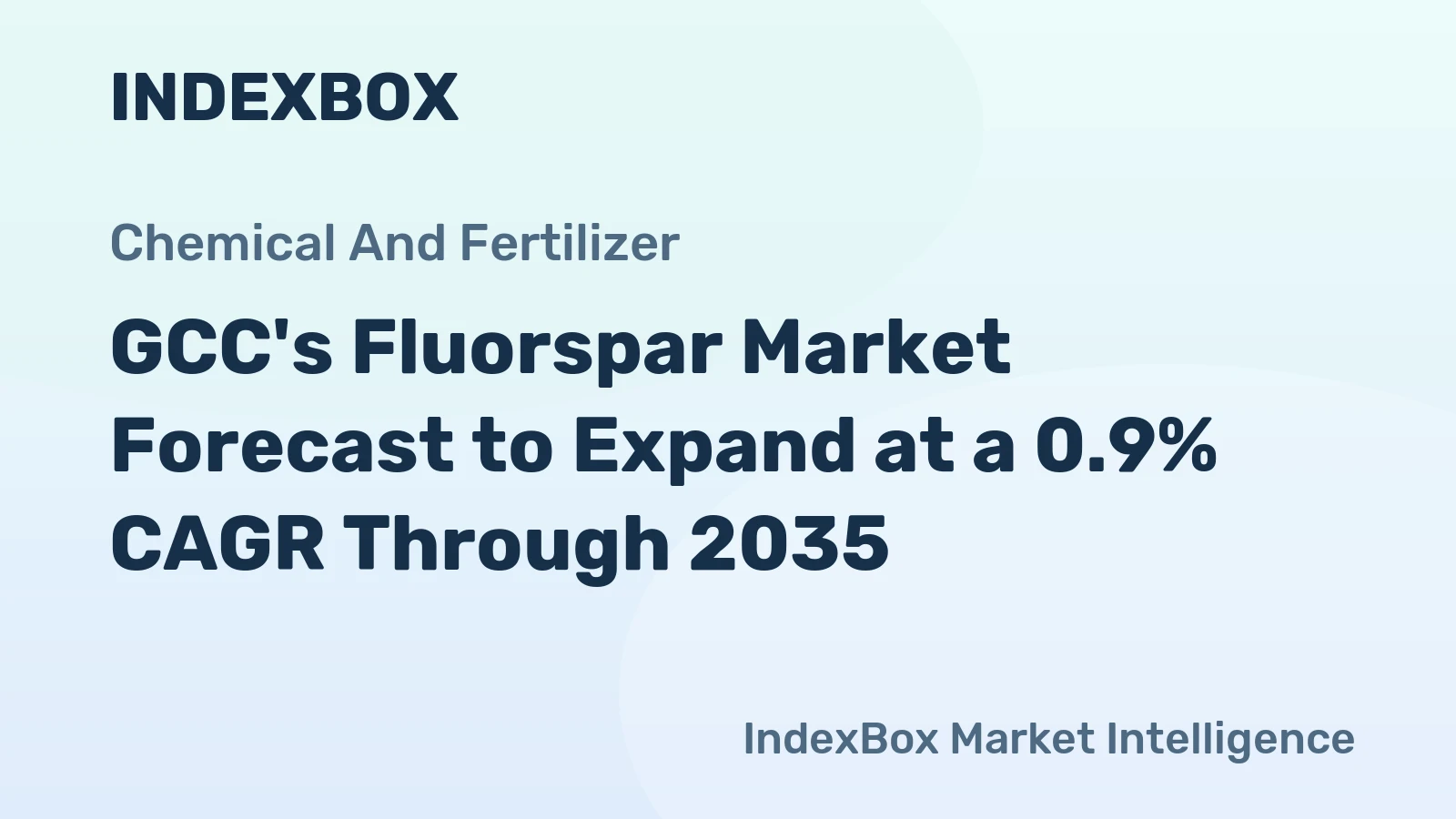 GCC's Fluorspar Market Forecast to Expand at a 0.9% CAGR Through 2035