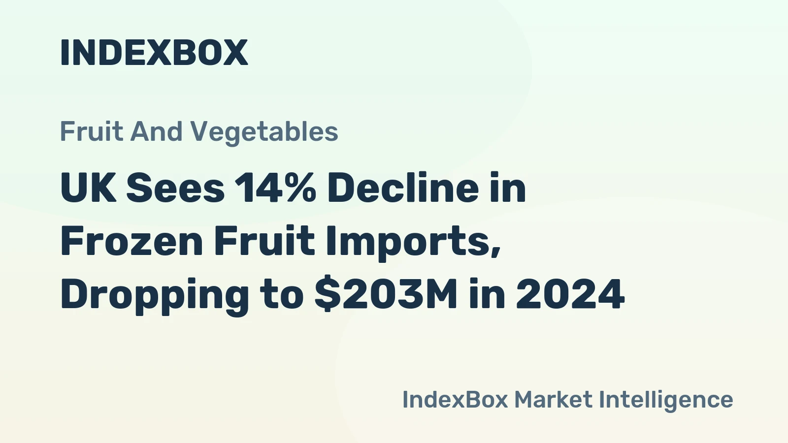 UK Sees 14% Decline in Frozen Fruit Imports, Dropping to $203M in 2024