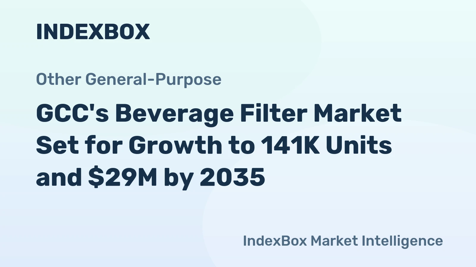 GCC's Beverage Filter Market Set for Growth to 141K Units and $29M by 2035