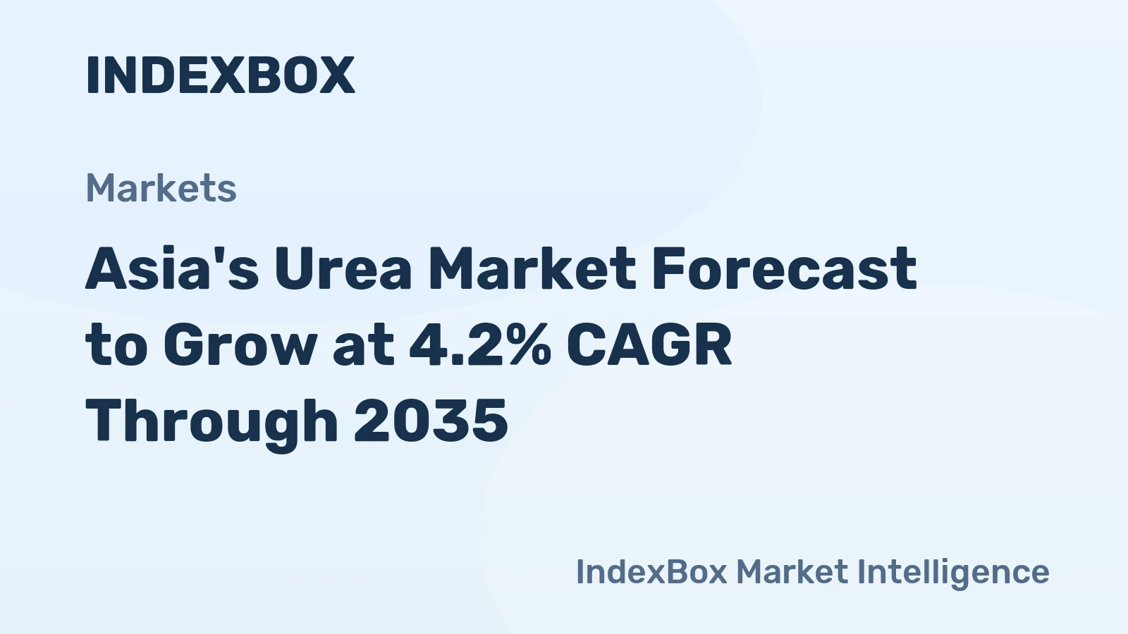Asia's Urea Market Forecast to Grow at 4.2% CAGR Through 2035