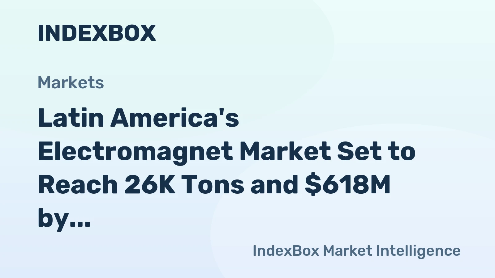 Latin America's Electromagnet Market Set to Reach 26K Tons and $618M by 2035