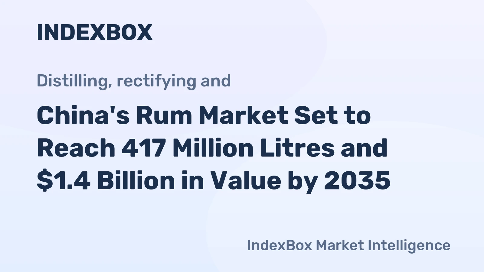 China's Rum Market Set to Reach 417 Million Litres and $1.4 Billion in Value by 2035