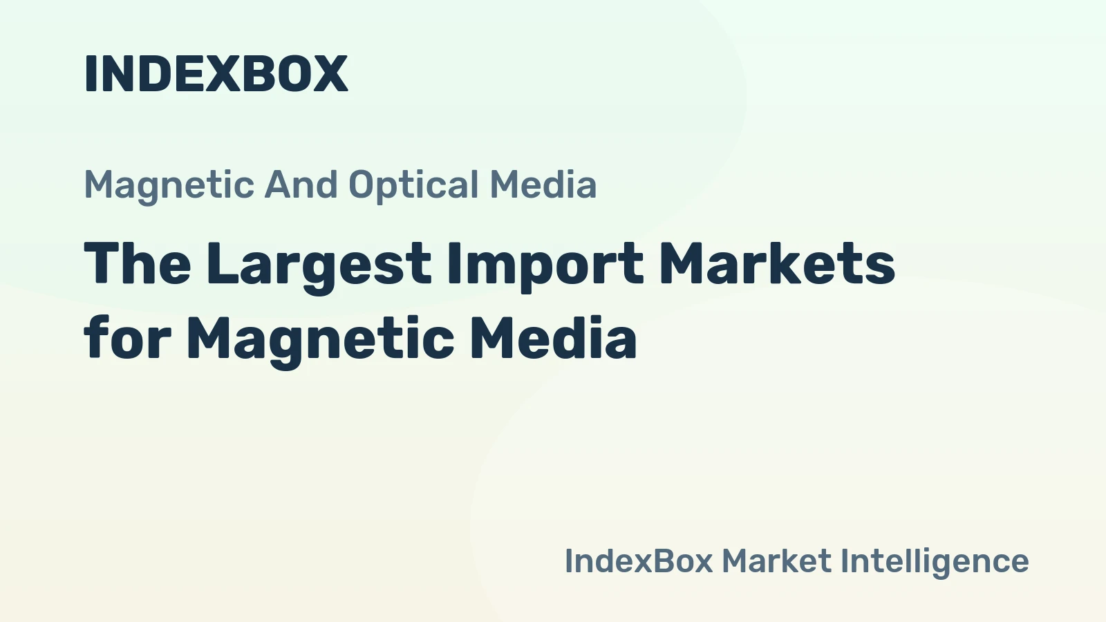 The Largest Import Markets for Magnetic Media