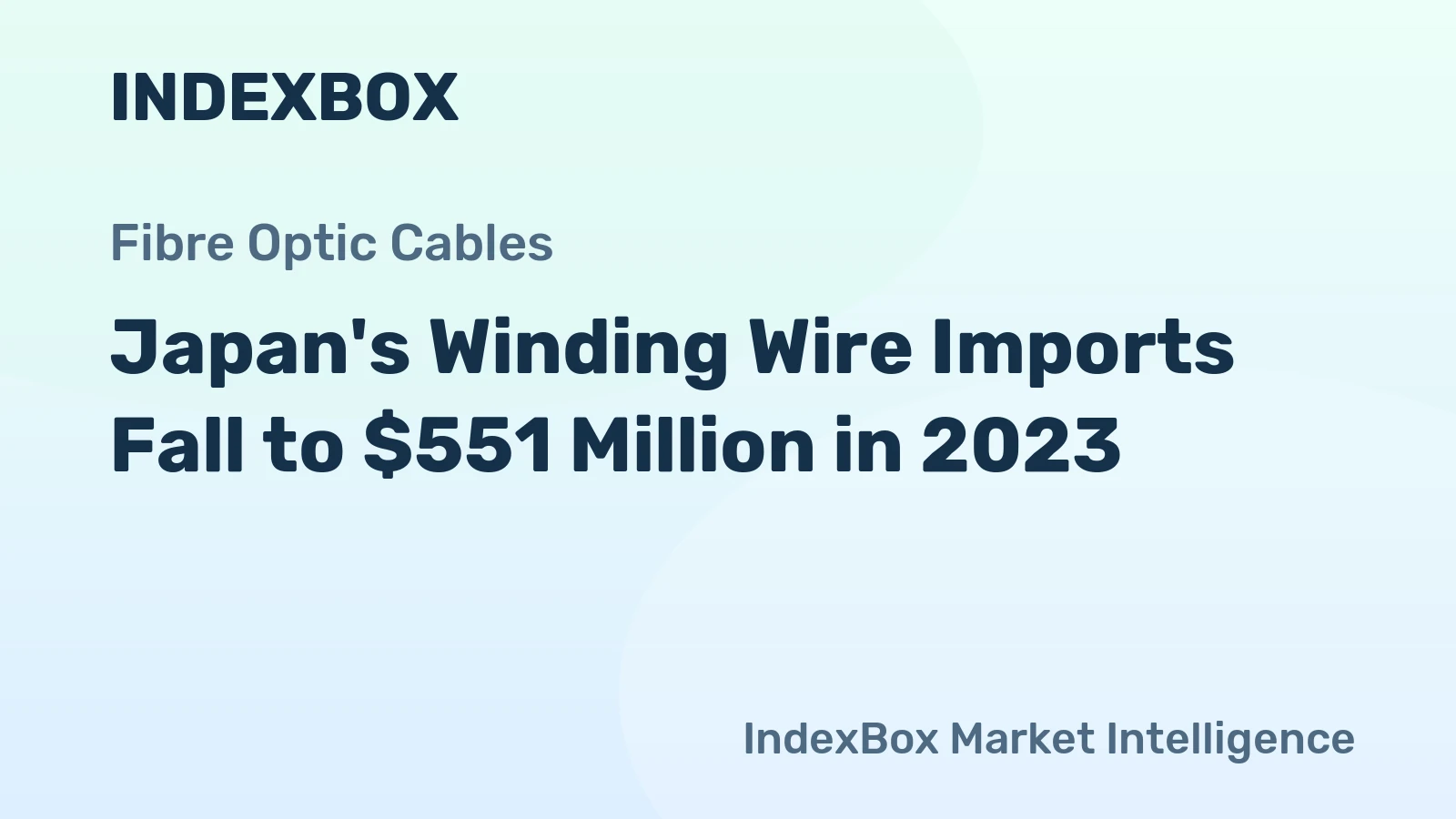 Japan's Winding Wire Imports Fall to $551 Million in 2023