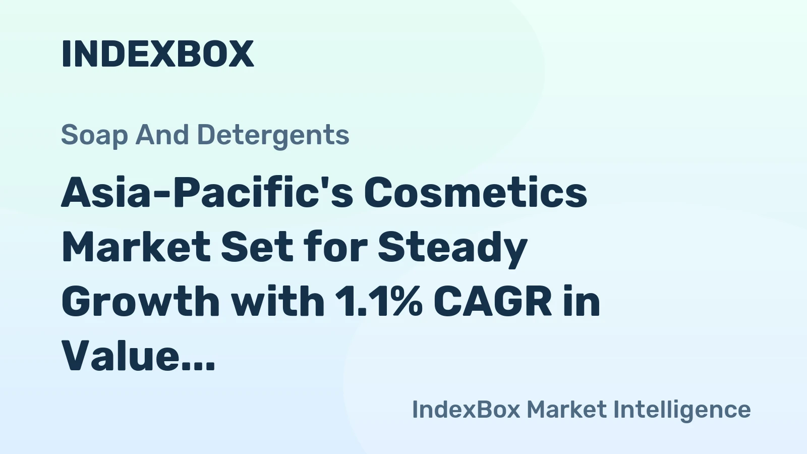 Asia-Pacific's Cosmetics Market Set for Steady Growth with 1.1% CAGR in Value Through 2035