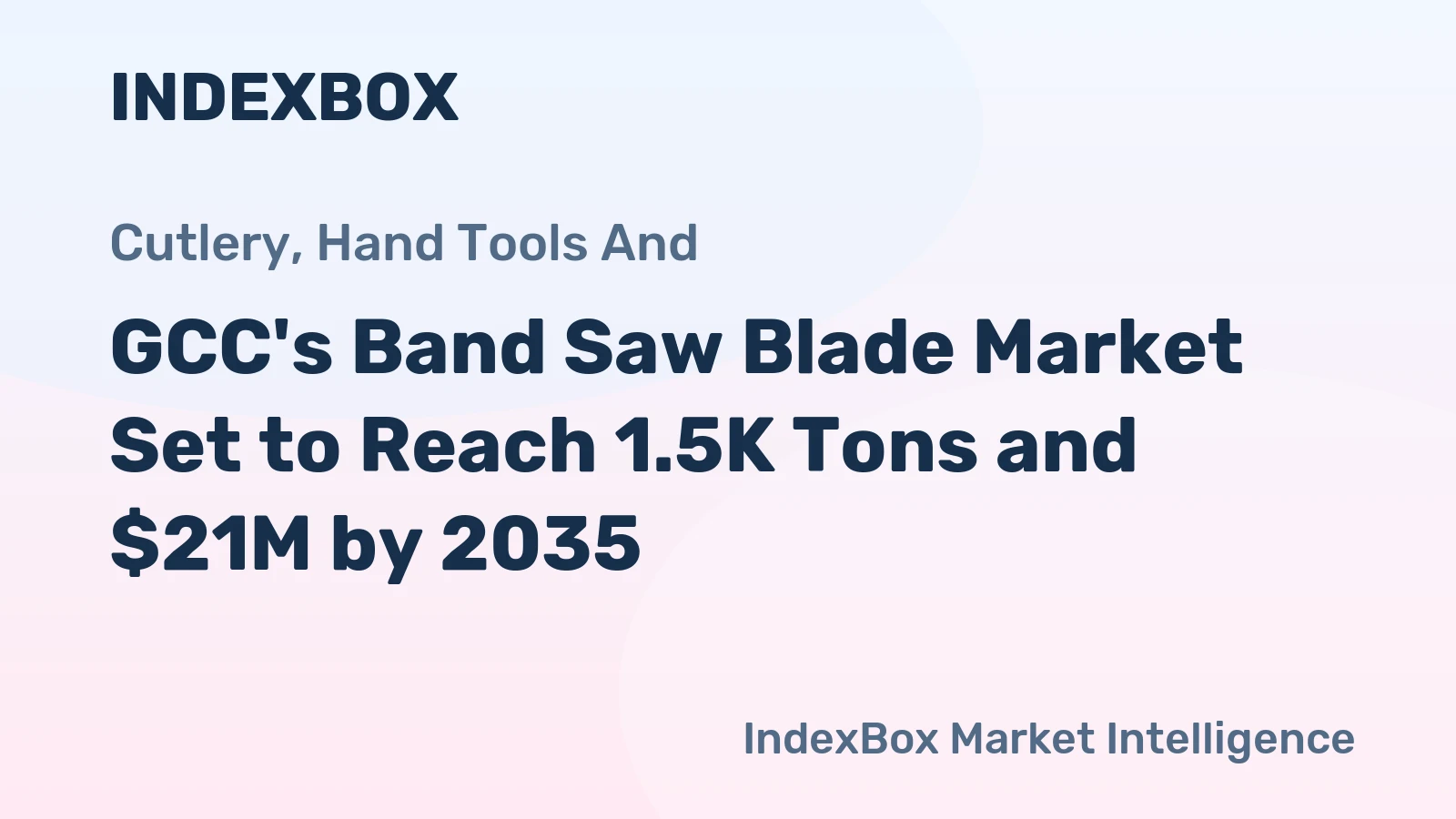 GCC's Band Saw Blade Market Set to Reach 1.5K Tons and $21M by 2035