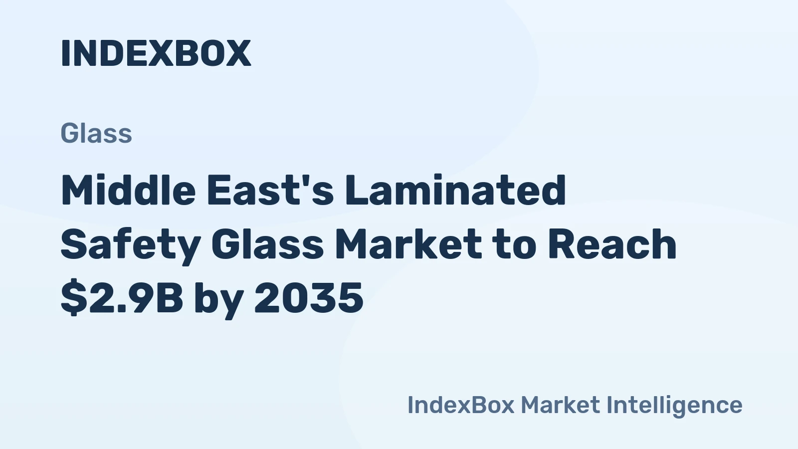 Middle East's Laminated Safety Glass Market to Reach $2.9B by 2035