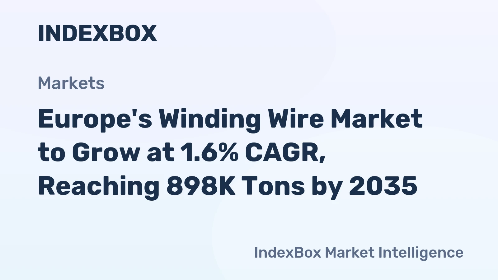 Europe's Winding Wire Market to Grow at 1.6% CAGR, Reaching 898K Tons by 2035