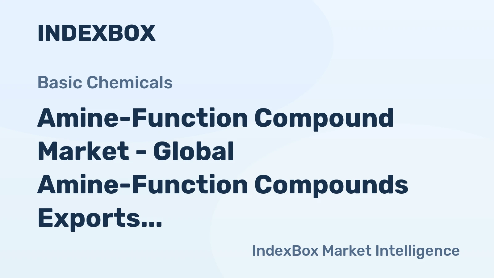 Amine-Function Compound Market - Global Amine-Function Compounds Exports Declined for the Second Consecutive Year