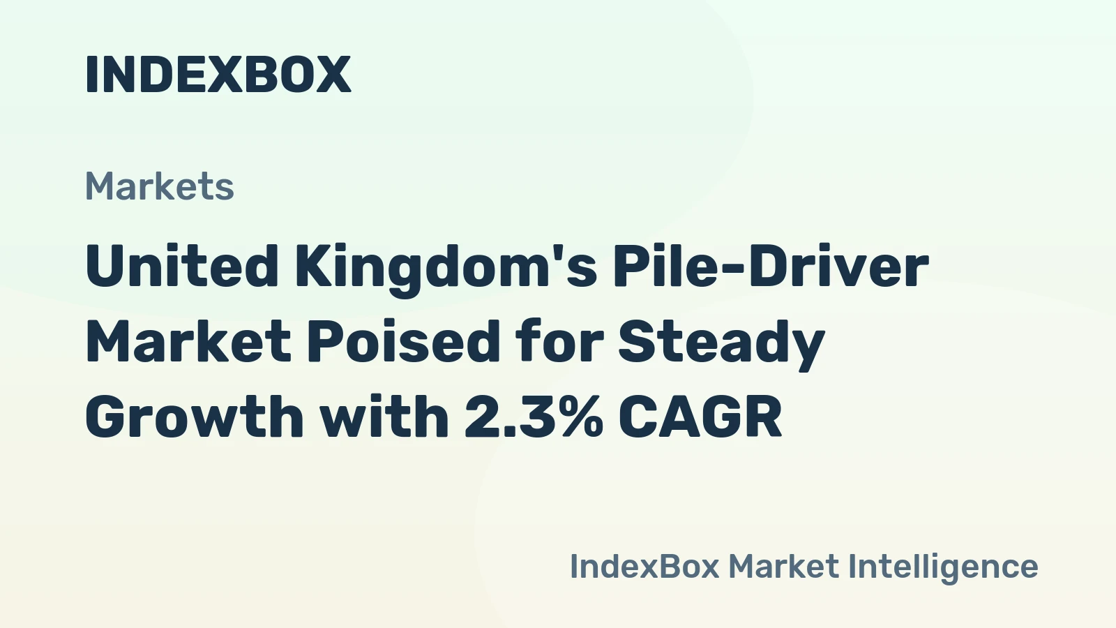 United Kingdom's Pile-Driver Market Poised for Steady Growth with 2.3% CAGR