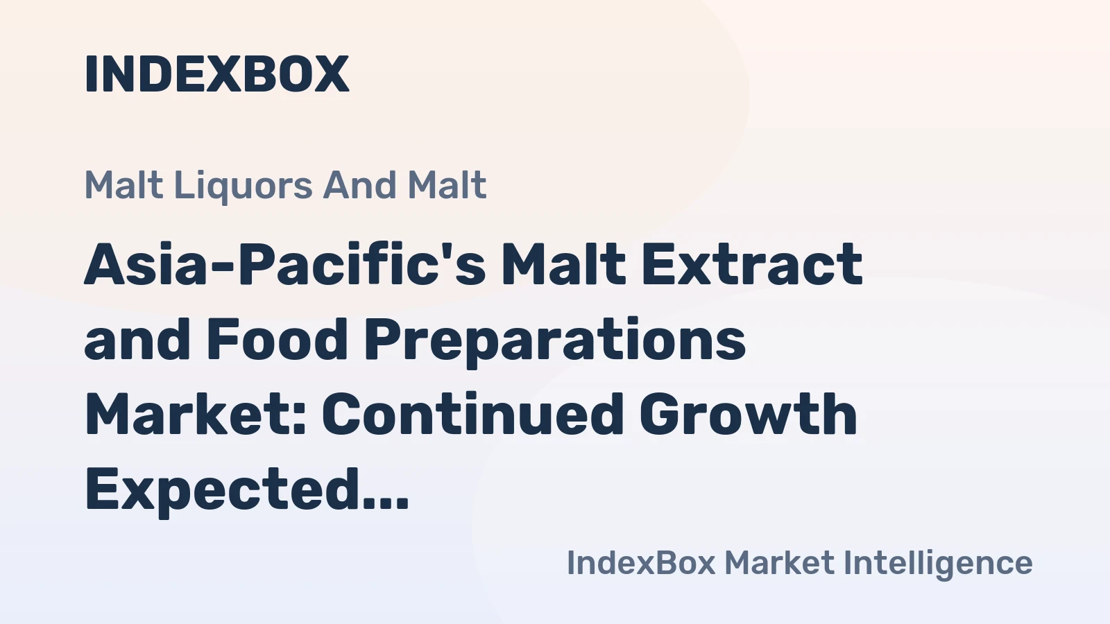 Asia-Pacific's Malt Extract and Food Preparations Market: Continued Growth Expected with Market Volume Reaching 1.1M tons and Market Value of $3.2B by 2035
