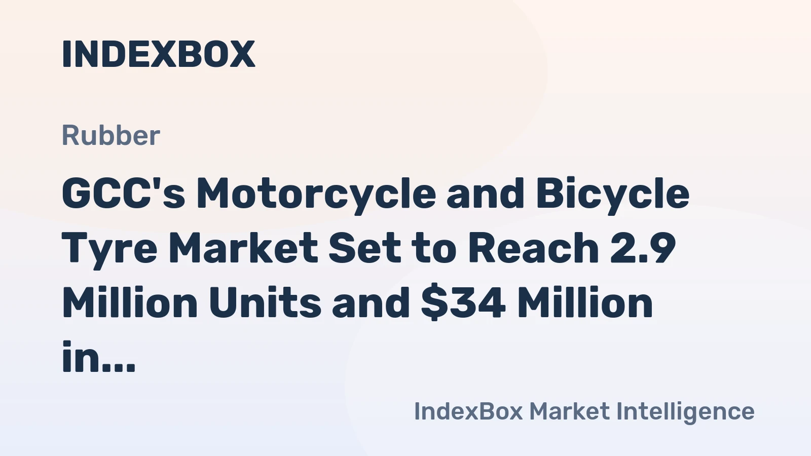 GCC's Motorcycle and Bicycle Tyre Market Set to Reach 2.9 Million Units and $34 Million in Value by 2035