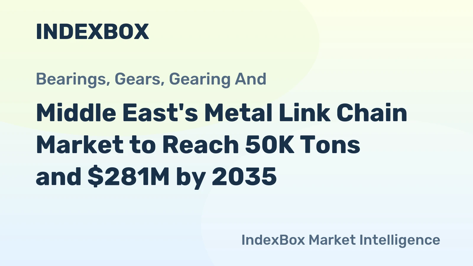 Middle East's Metal Link Chain Market to Reach 50K Tons and $281M by 2035