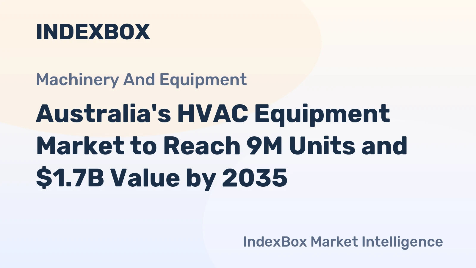 Australia's HVAC Equipment Market to Reach 9M Units and $1.7B Value by 2035