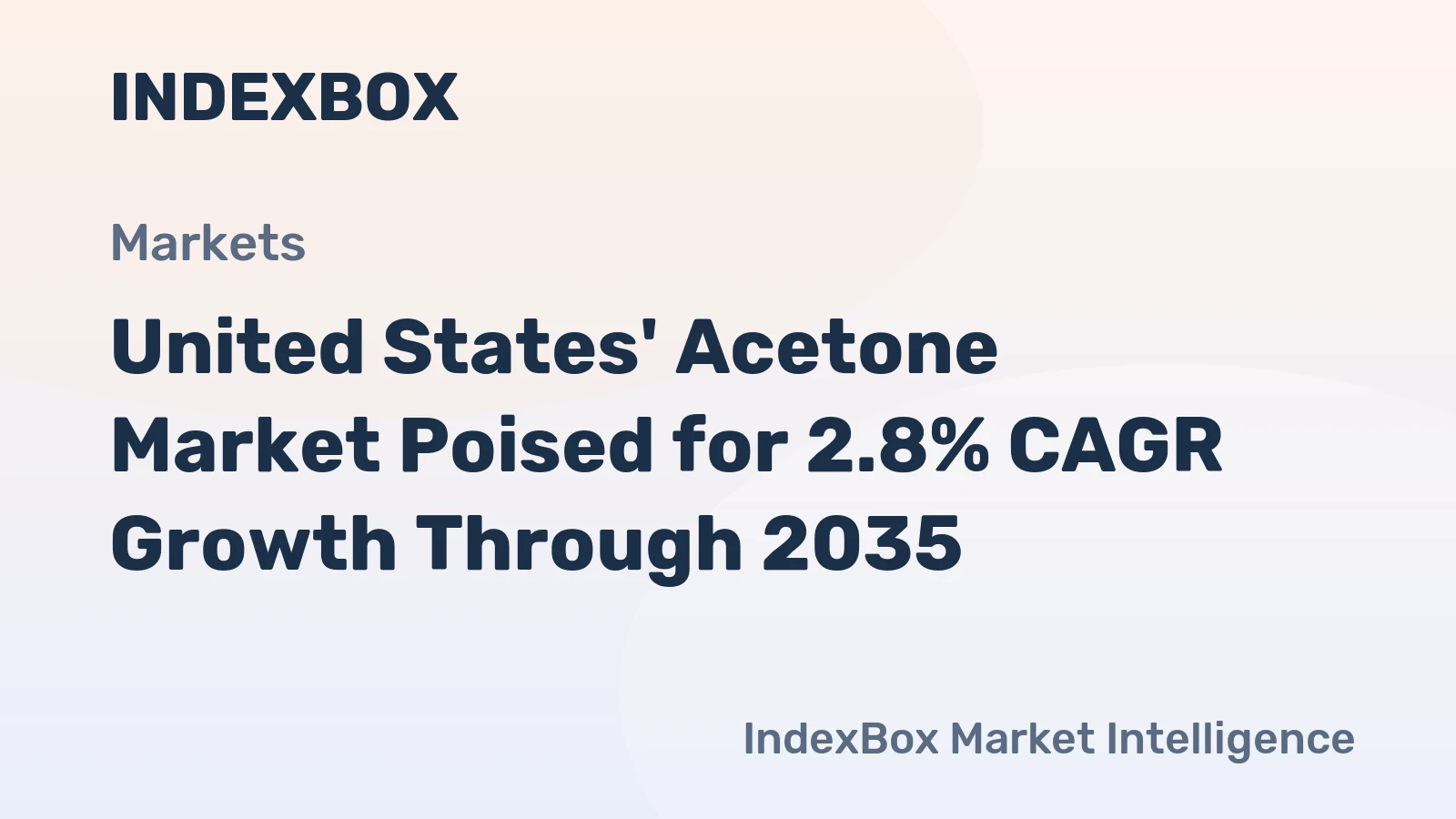 United States' Acetone Market Poised for 2.8% CAGR Growth Through 2035