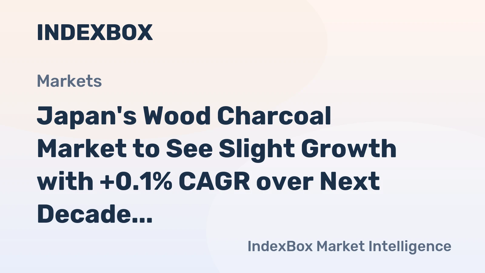 Japan's Wood Charcoal Market to See Slight Growth with +0.1% CAGR over Next Decade