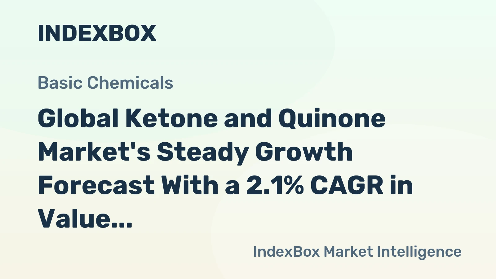 Global Ketone and Quinone Market's Steady Growth Forecast With a 2.1% CAGR in Value Through 2035