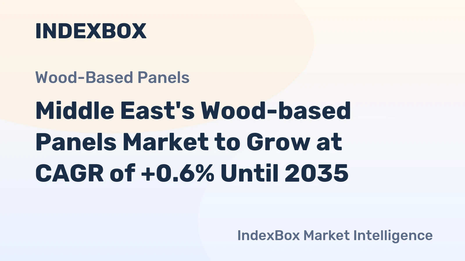 Middle East's Wood-based Panels Market to Grow at CAGR of +0.6% Until 2035