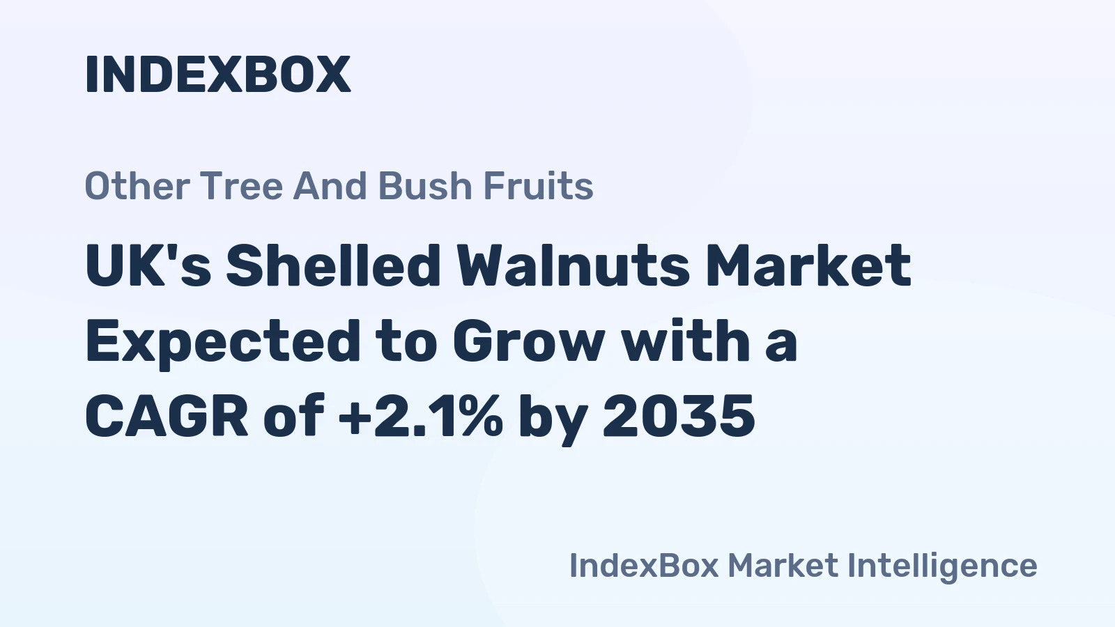 UK's Shelled Walnuts Market Expected to Grow with a CAGR of +2.1% by 2035