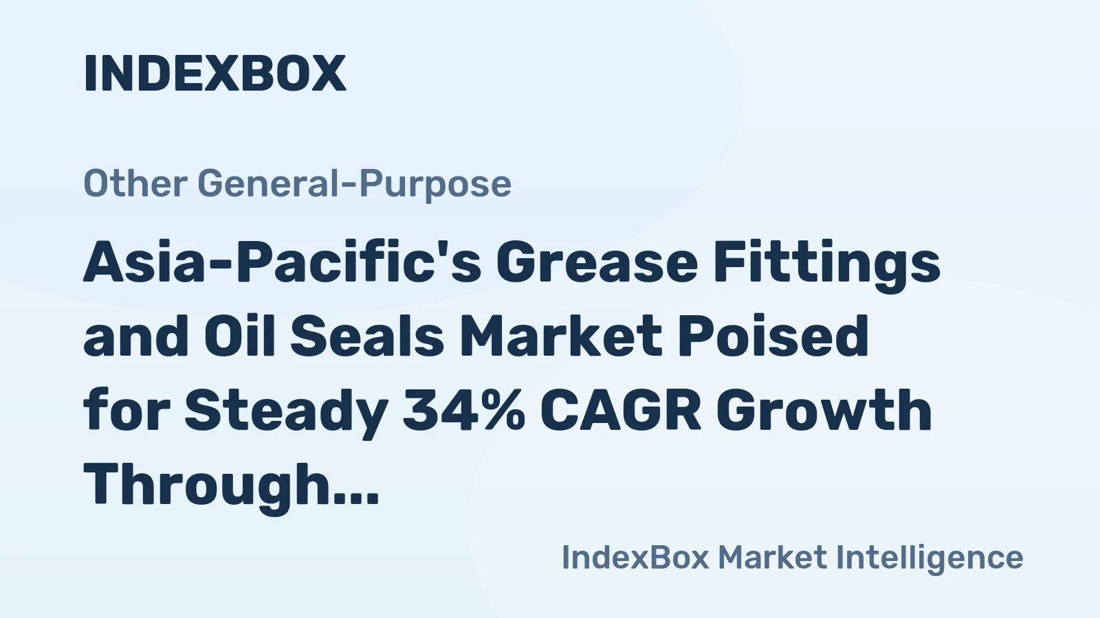 Asia-Pacific's Grease Fittings and Oil Seals Market Poised for Steady 34% CAGR Growth Through 2035