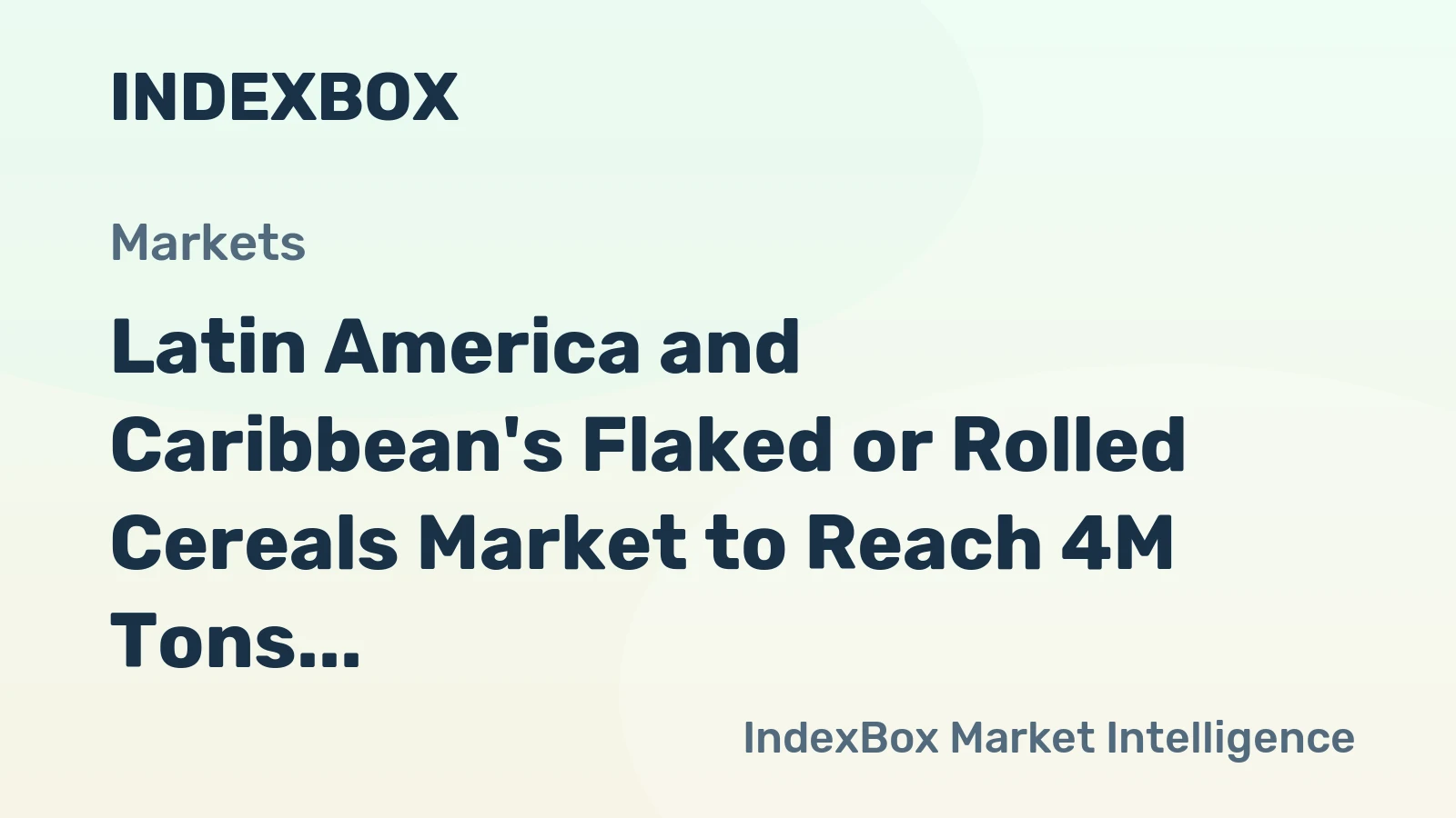 Latin America and Caribbean's Flaked or Rolled Cereals Market to Reach 4M Tons and $3B by 2035, Driven by Increasing Demand