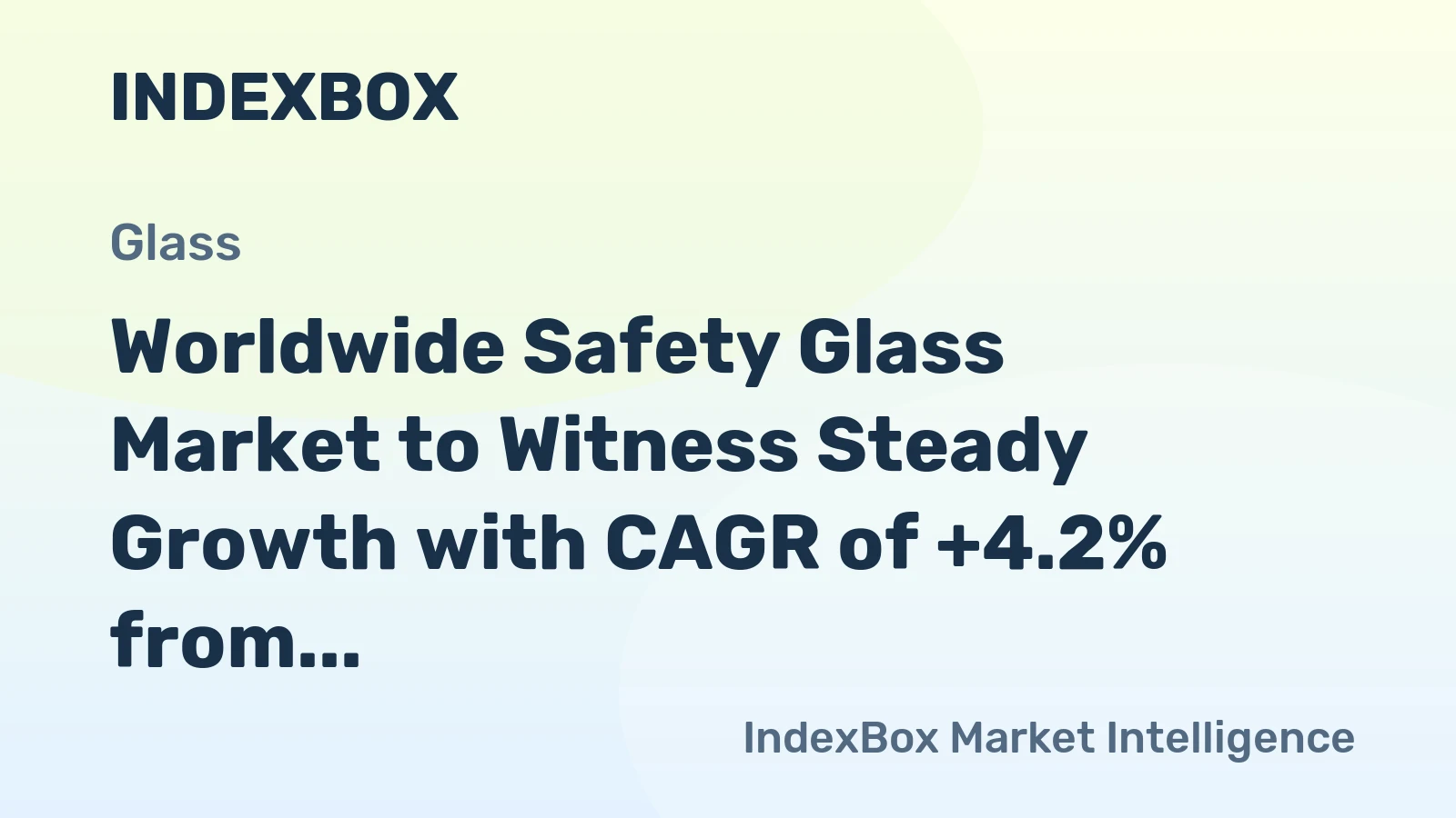 Worldwide Safety Glass Market to Witness Steady Growth with CAGR of +4.2% from 2024 to 2035