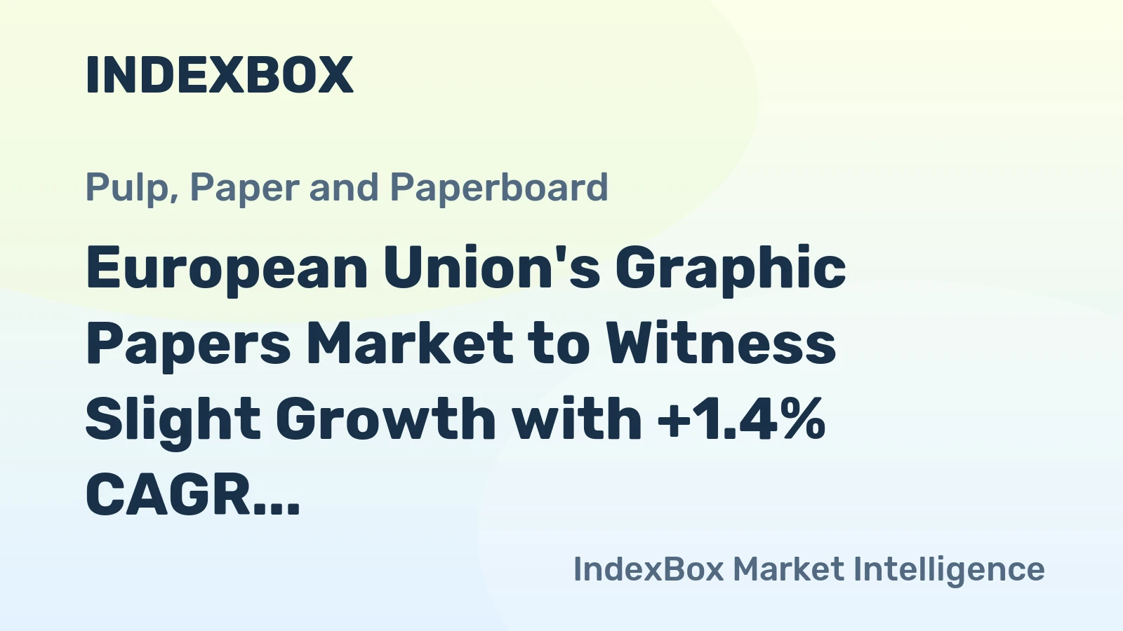 European Union's Graphic Papers Market to Witness Slight Growth with +1.4% CAGR from 2024-2035