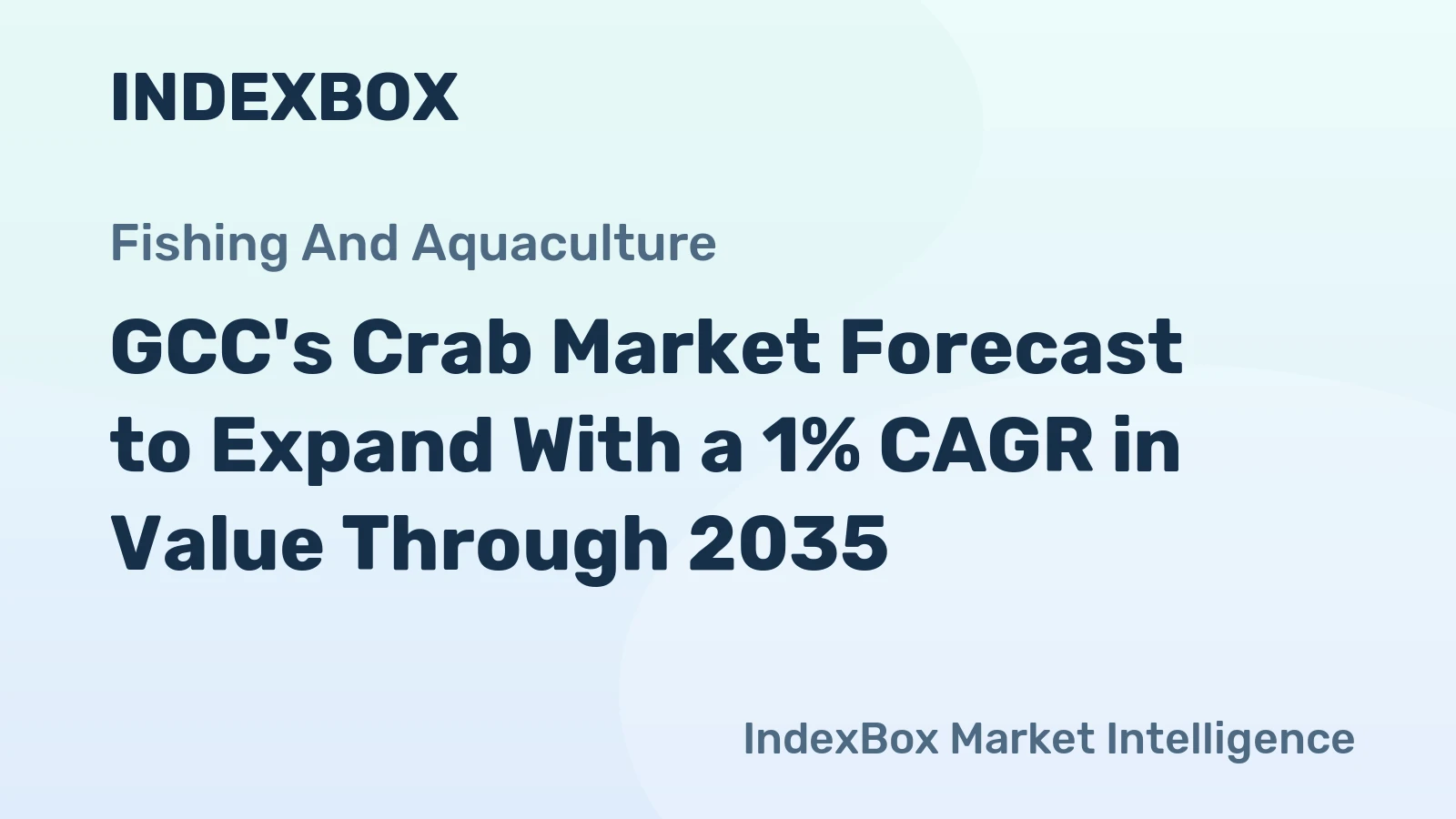 GCC's Crab Market Forecast to Expand With a 1% CAGR in Value Through 2035