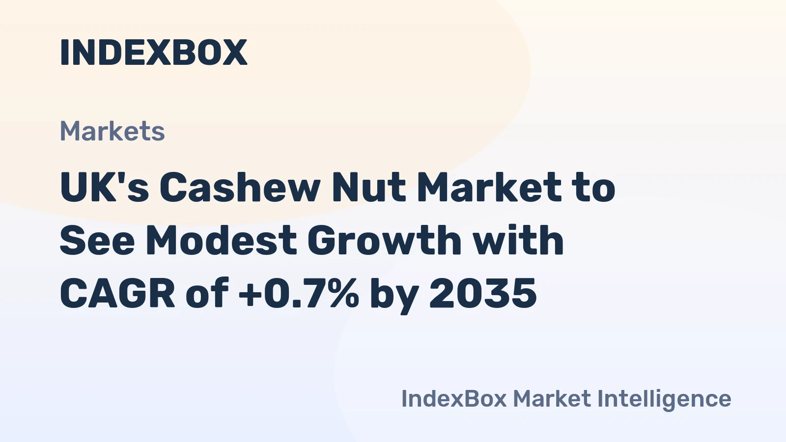 UK's Cashew Nut Market to See Modest Growth with CAGR of +0.7% by 2035